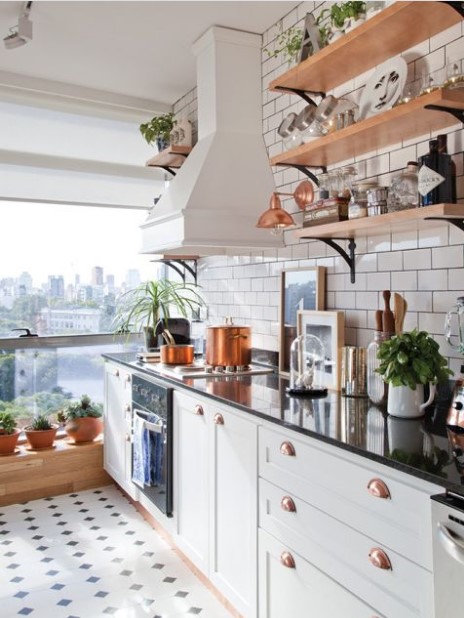 Repisas prácticas y bonitas para cocinas - Blog de Mary