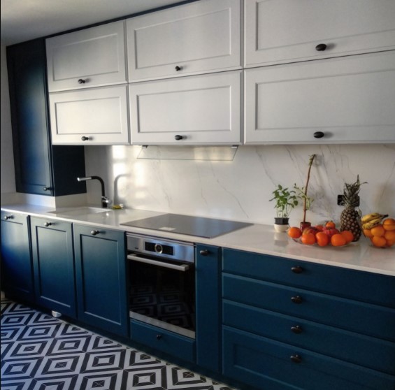 Cómo decorar cocinas en tonos azules y blanco - Blog de Mary