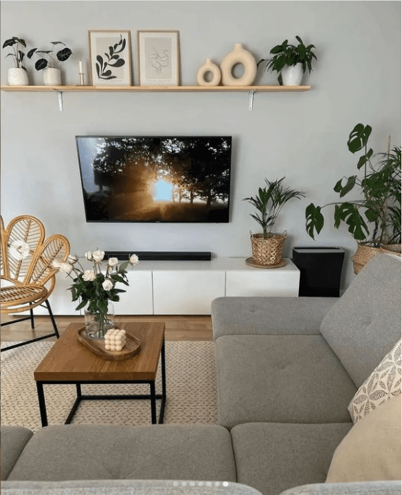 Repisas decorativas sencillas y económicas para la sala - Blog de Mary