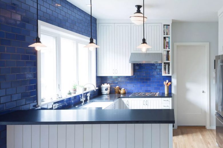 Cómo decorar cocinas en tonos azules y blanco - Blog de Mary