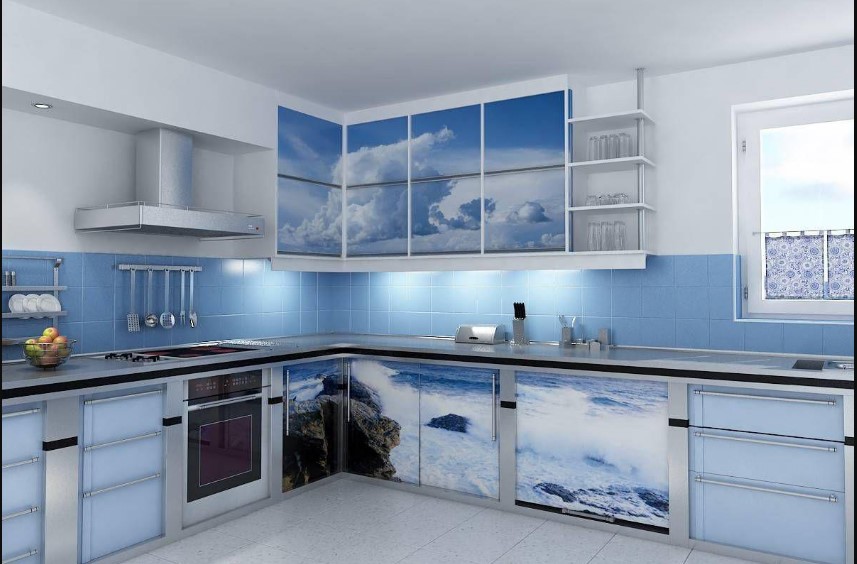 Cómo decorar cocinas en tonos azules y blanco - Blog de Mary