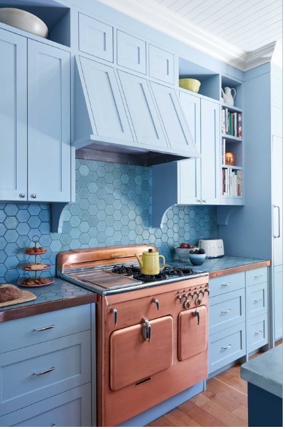 Cómo decorar cocinas en tonos azules y blanco - Blog de Mary