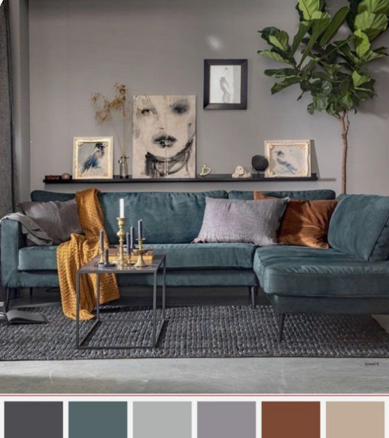 60 ideas para elegir paletas de colores para salas - Blog de Mary