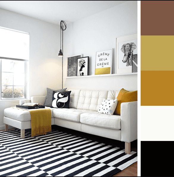 60 ideas para elegir paletas de colores para salas - Blog de Mary