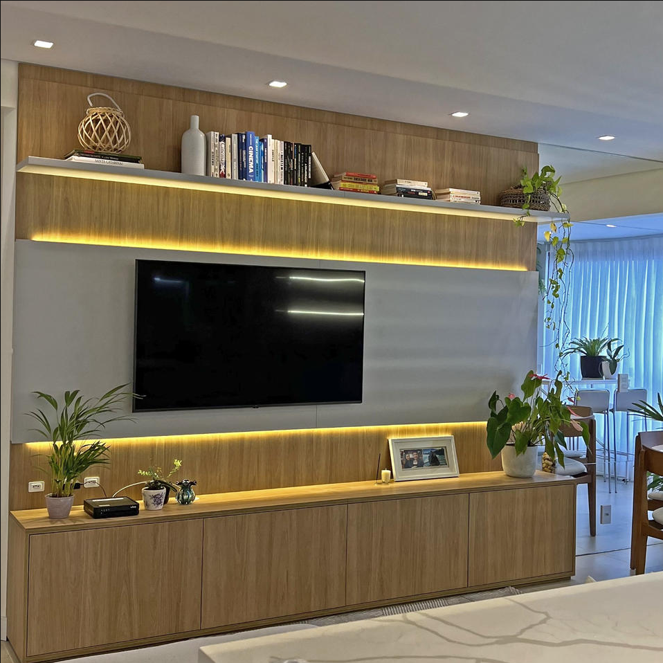 Cómo integrar la TV al Salón con un lindo mueble 50 ideas elegantes ...