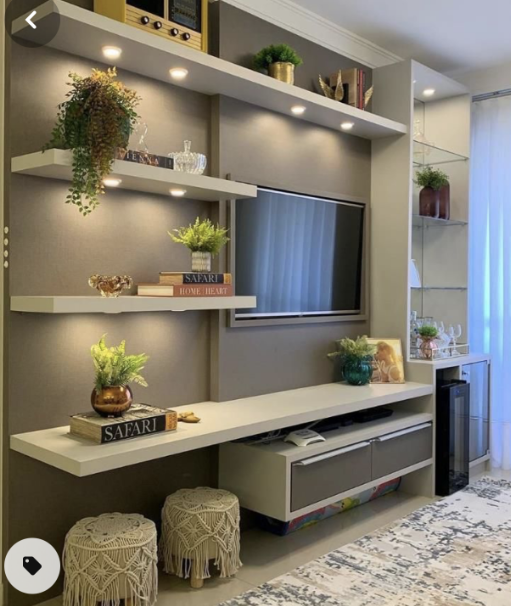 Cómo integrar la TV al Salón con un lindo mueble 50 ideas elegantes ...