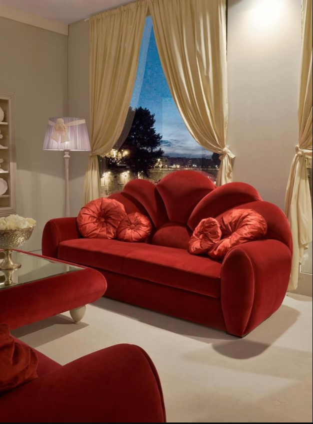 50 Decoraciones con sofá rojo cómo combinarlos - Blog de Mary