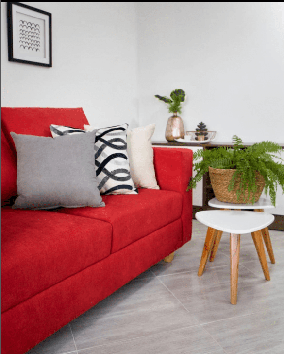 50 Decoraciones con sofá rojo cómo combinarlos - Blog de Mary
