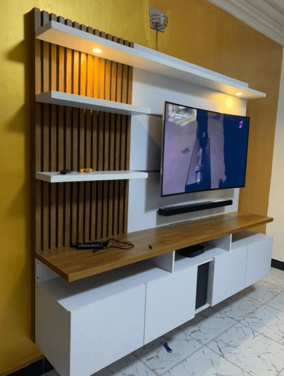 50 ideas de Racks o muebles para TV sencillos y hermosos - Blog de Mary