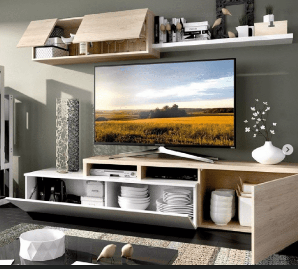 50 ideas de Racks o muebles para TV sencillos y hermosos - Blog de Mary