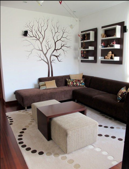 60 Salas Preciosas con Sofá Marrón - Blog de Mary